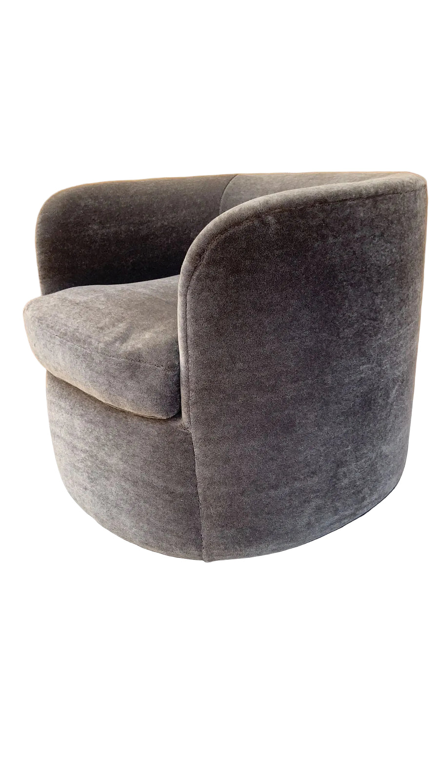 Mid Century Modern Faudet-Harrison Swivel Lounge Chairs Newly Reuphols ...