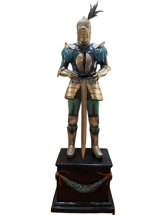 Vintage Life-Size Medieval Bronze Knight Statues – Pair – Vintage Grind ...