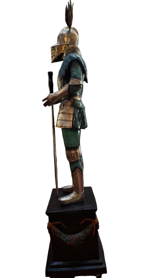 Vintage Life-Size Medieval Bronze Knight Statues – Pair – Vintage Grind ...