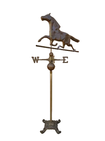 Antique Bronze Horse Weathervane Stand – Vintage Grind House