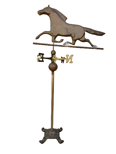 Antique Bronze Horse Weathervane Stand – Vintage Grind House